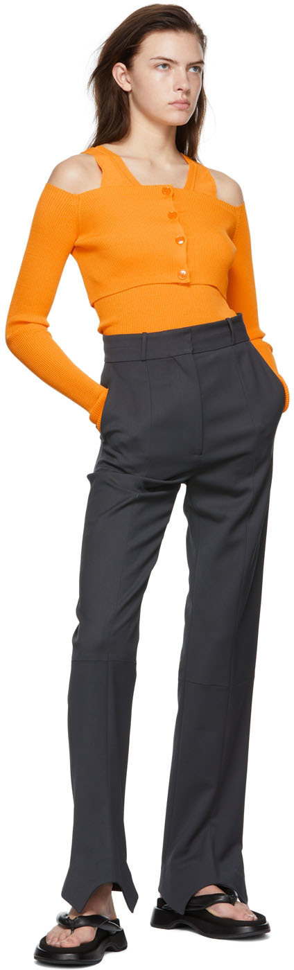 LOW CLASSIC Orange Rayon Cardigan Low Classic