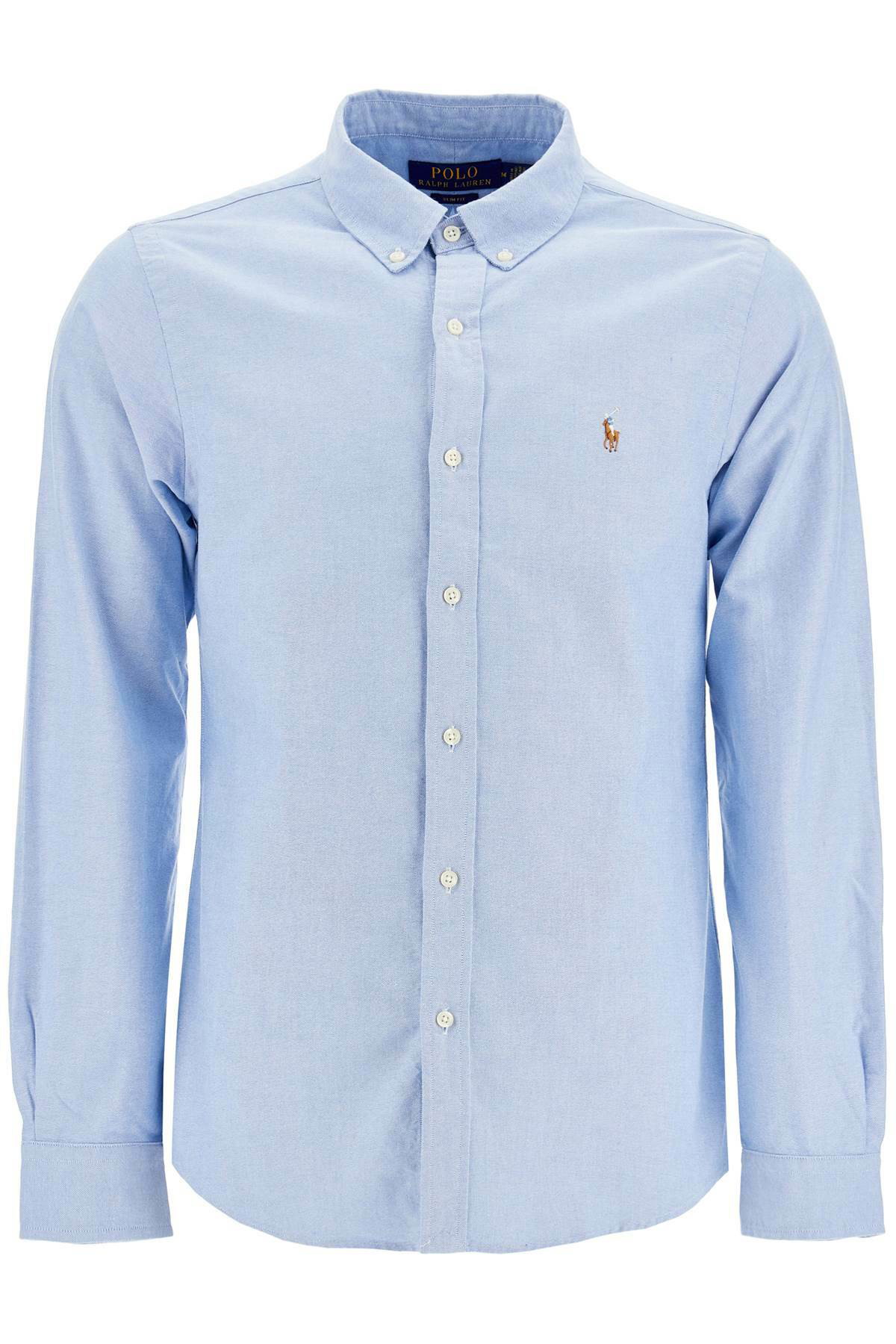 POLO RALPH LAUREN slim fit shirt in oxford cotton Light blue Polo Ralph ...