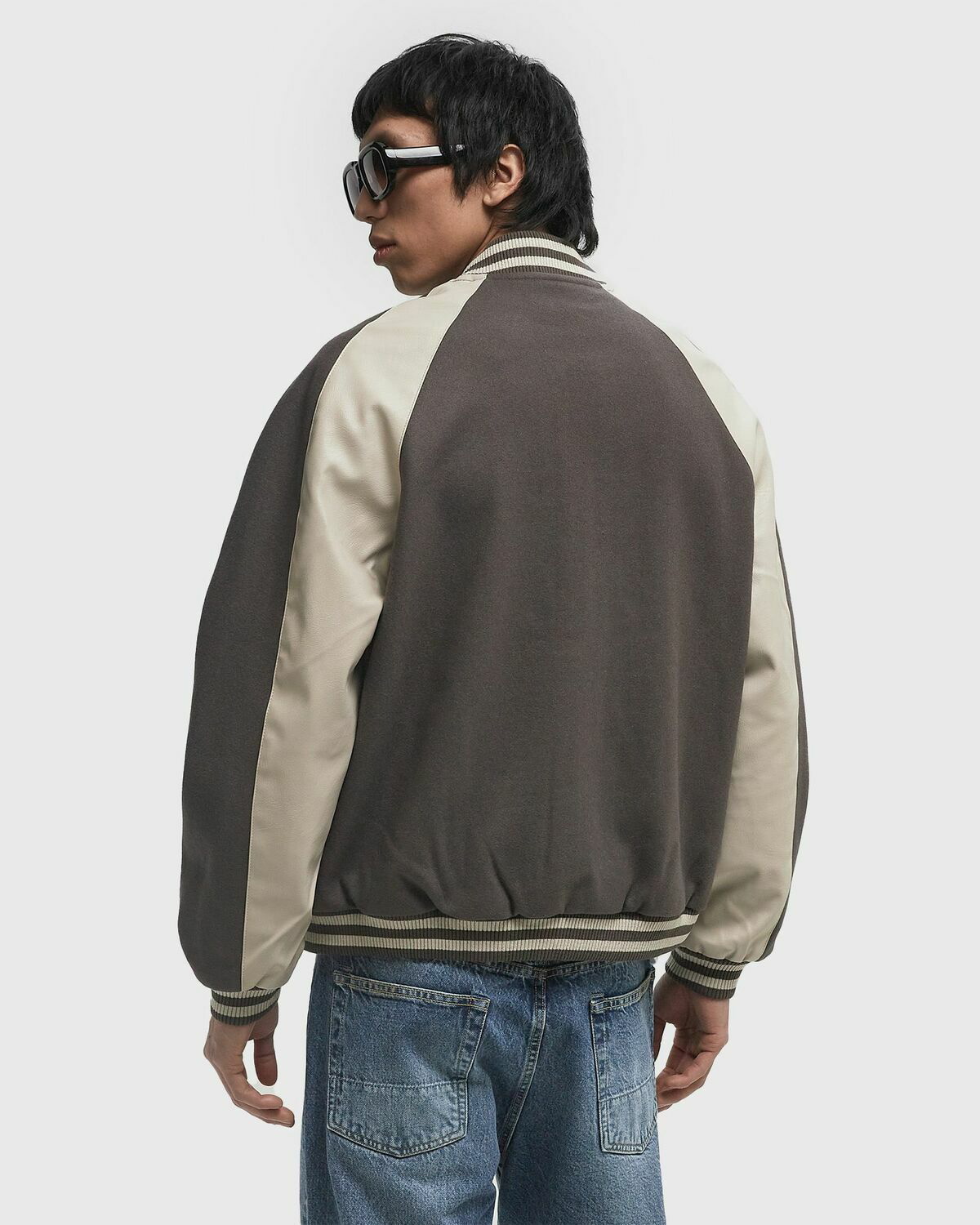 Represent RAGLAN VARSITY JACKET Brown Mens Bomber Jacket Represent