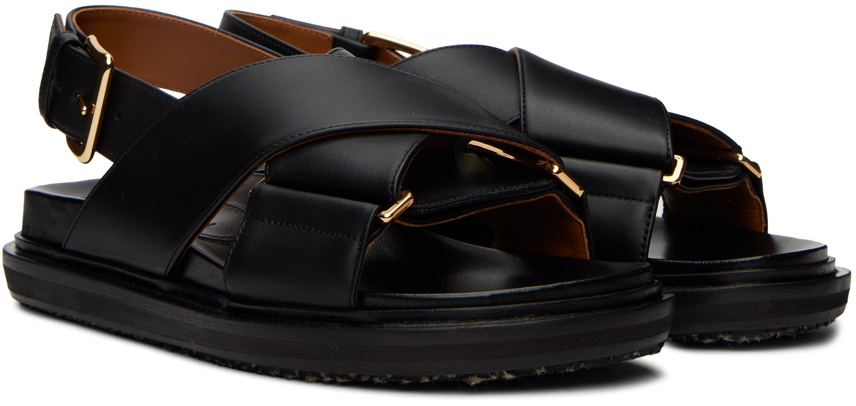 Marni Black Fussbett Sandals Marni