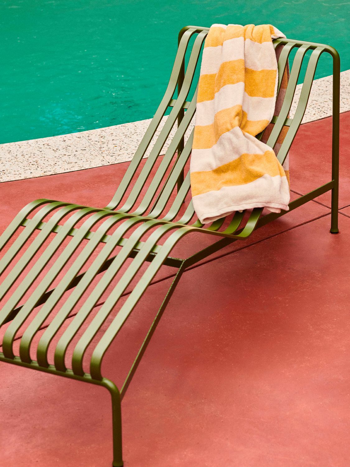 HAY - Frotté Striped Cotton Bath Towel HAY