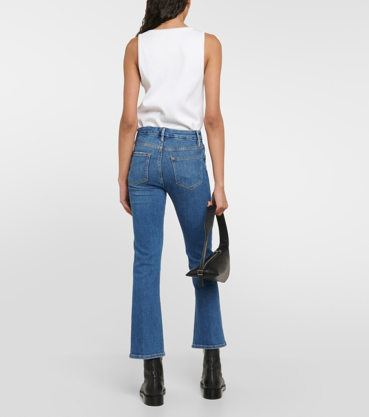 Frame Le Crop Mini mid-rise bootcut jeans Frame Denim