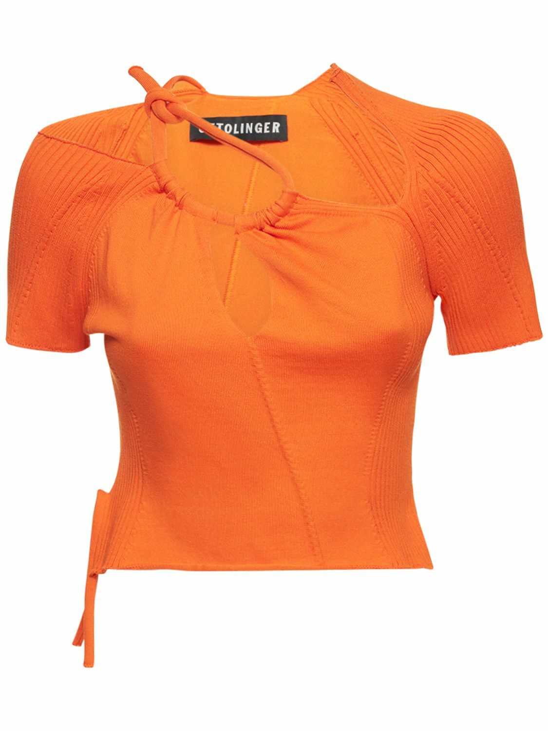 OTTOLINGER - Tight Loop Cotton Knit Top Ottolinger