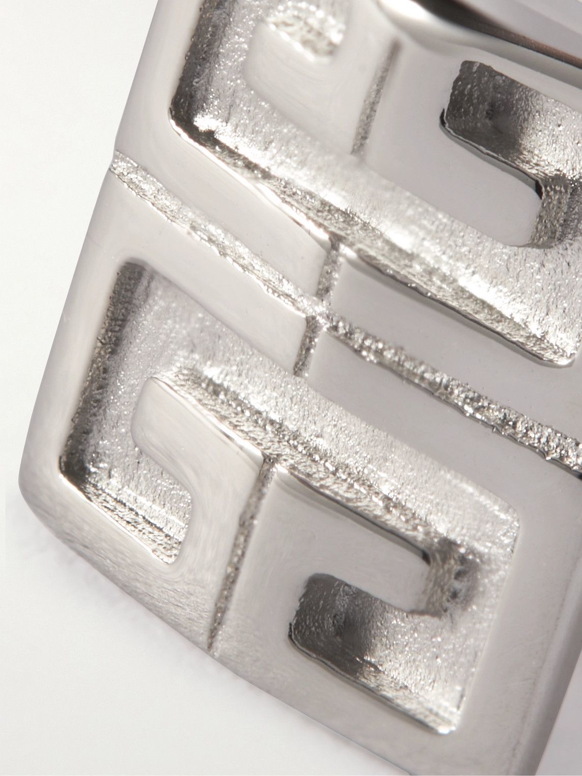 Givenchy - 4G Logo-Engraved Silver-Tone Earrings Givenchy