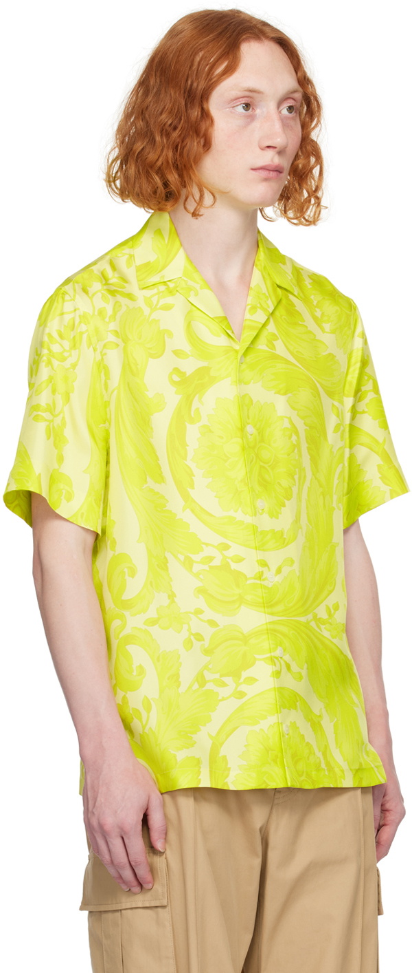 Versace Yellow Barocco Shirt Versace