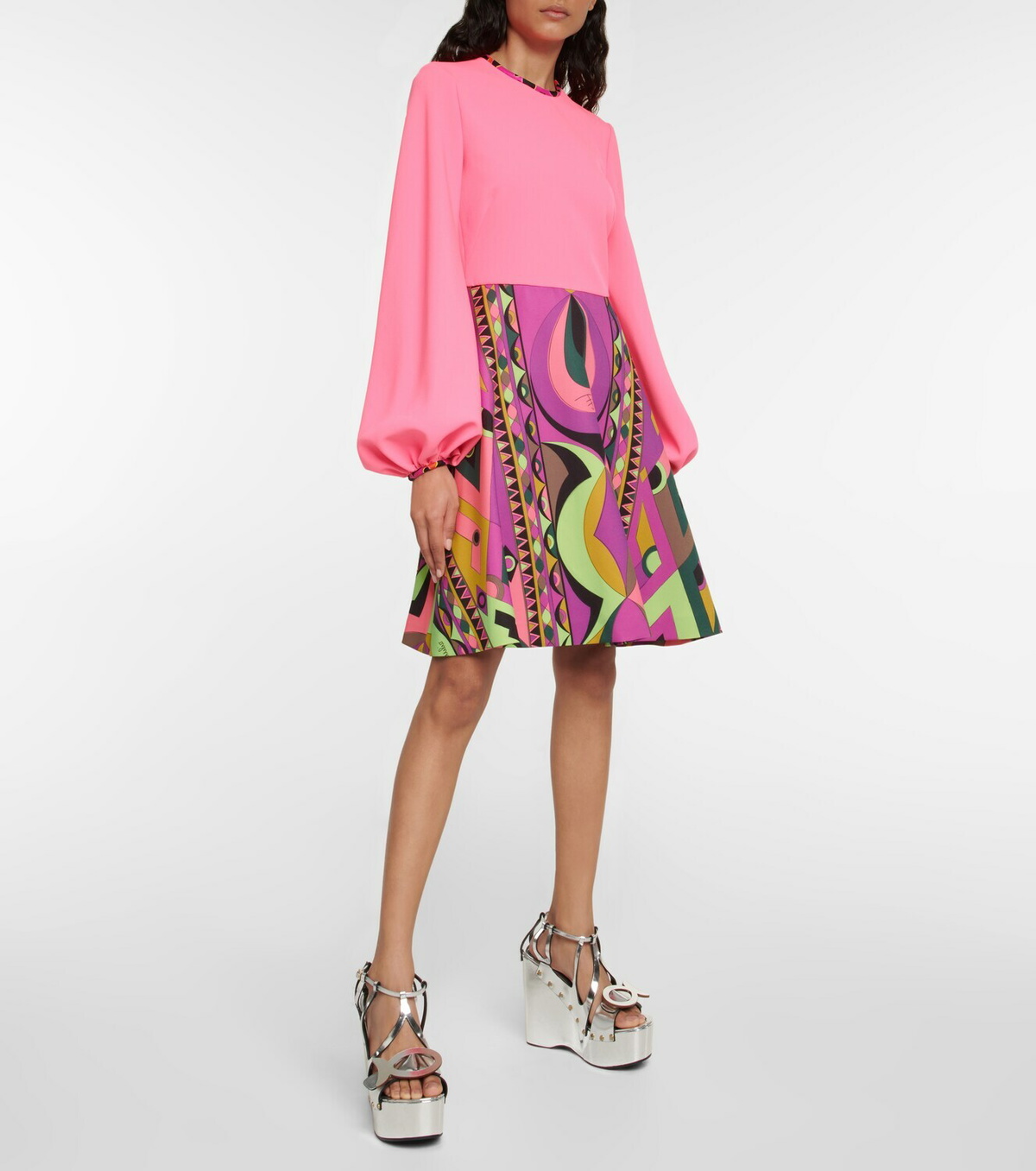 Pucci - Printed crêpe minidress Emilio Pucci