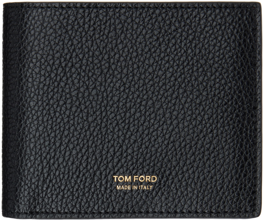 TOM FORD Black & Red Leather Bifold Wallet TOM FORD