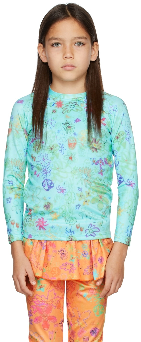 Collina Strada SSENSE Exclusive Kids Blue Swim Long Sleeve T-Shirt ...