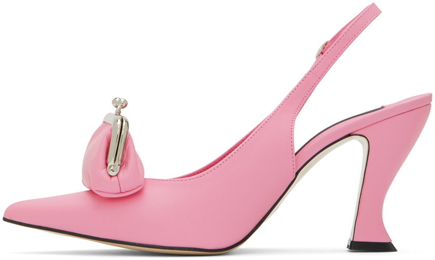Pushbutton Pink Coin Purse Heels Pushbutton