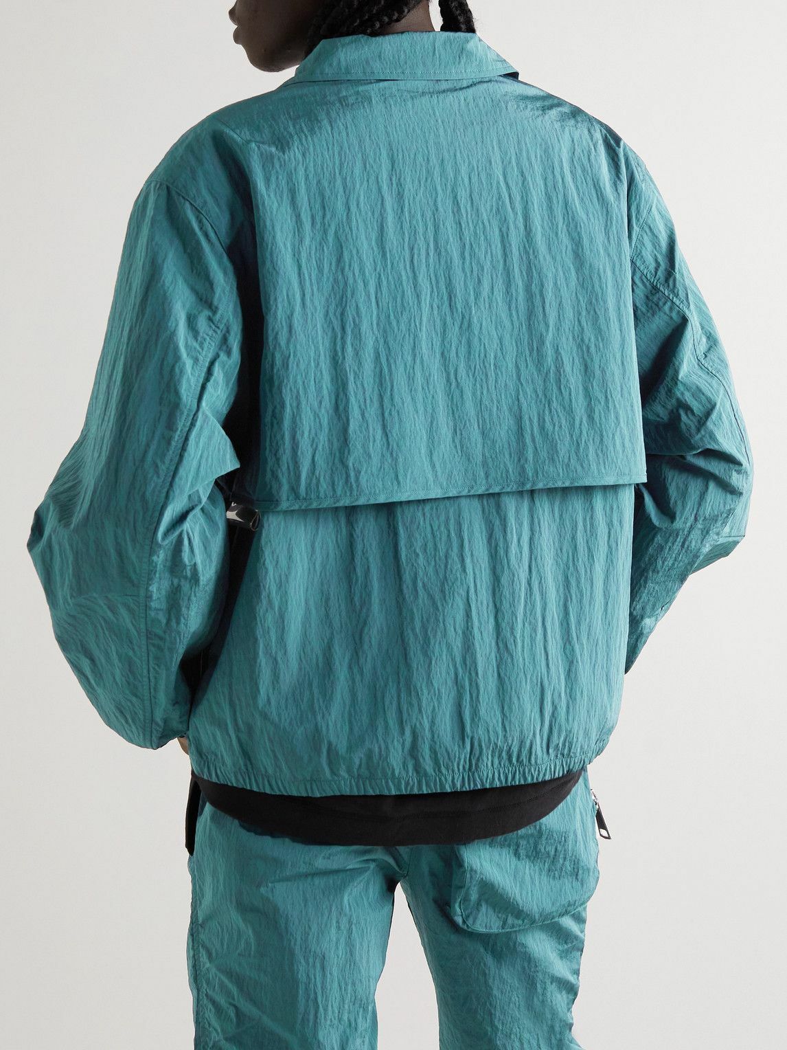 HAYDENSHAPES - Template Coach Logo-Appliquéd Crinkled-Shell Jacket ...