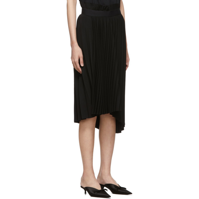 Balenciaga Black Fancy Pleat Skirt Balenciaga
