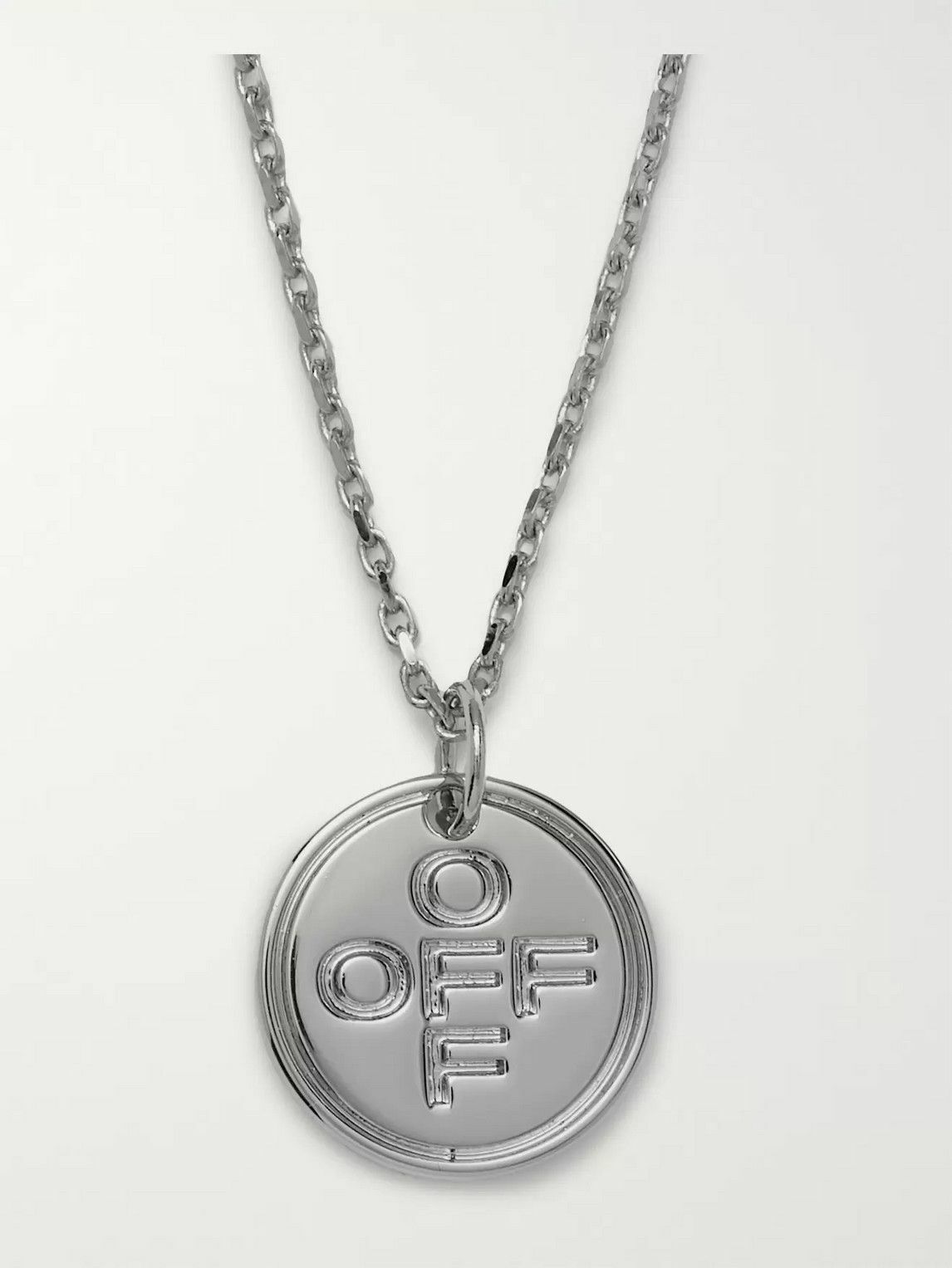 Off-White - Silver-Tone Necklace Off-White