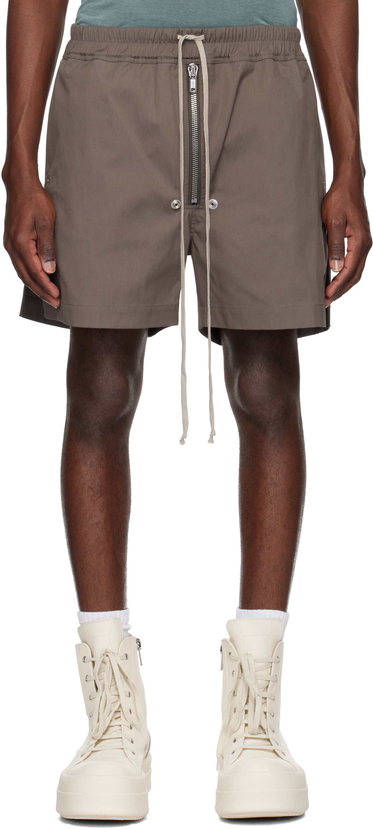 Rick Owens Gray Hollywood Bela Boxers Shorts Rick Owens