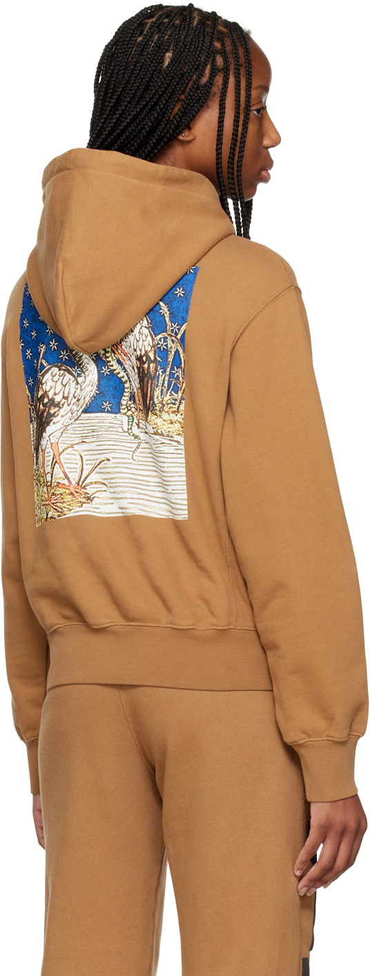 Heron Preston Brown Medieval Heron Hoodie Heron Preston