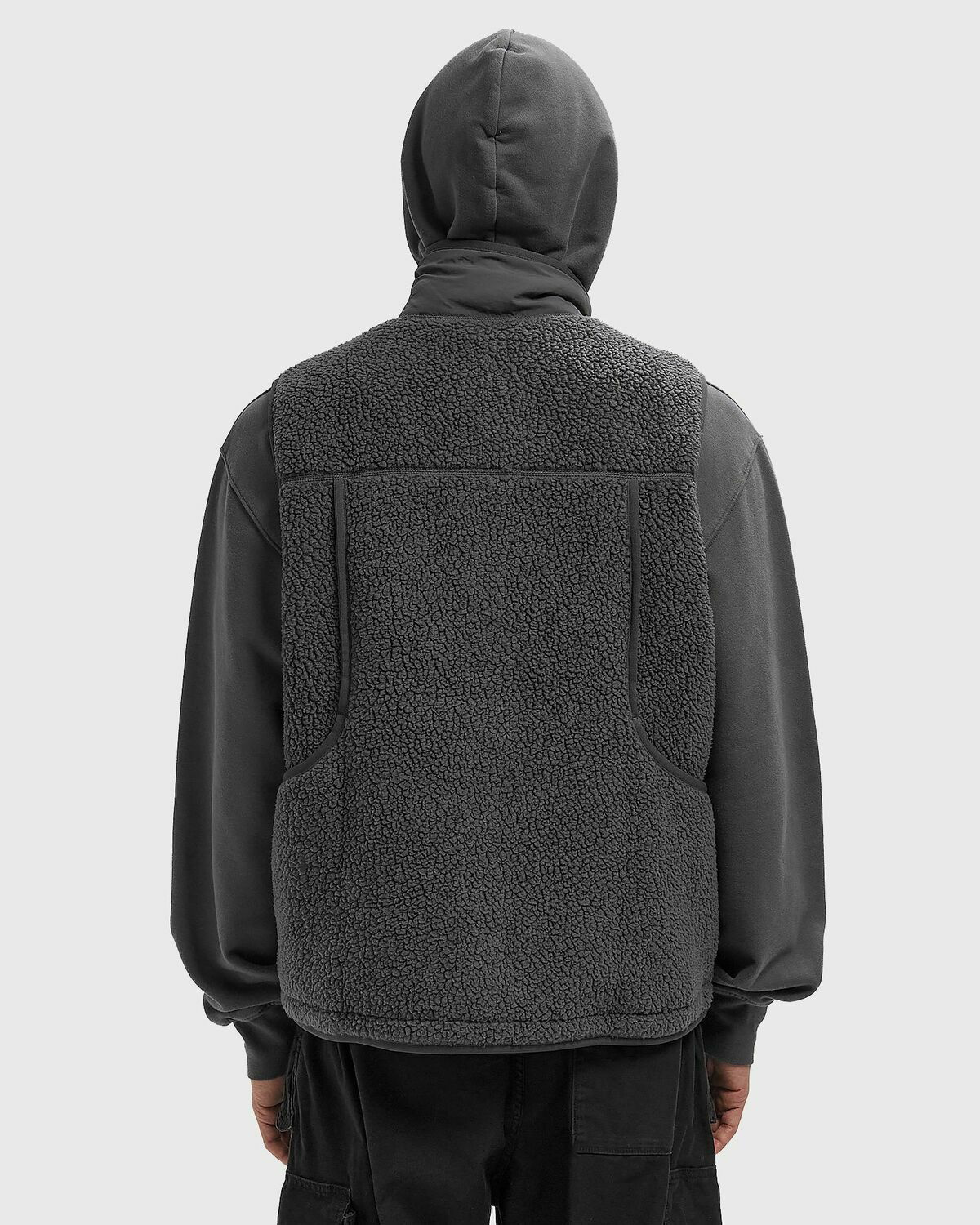 Pas Normal Studios Off-Race Pile Fleece Vest Grey Men Pas Normal Studios