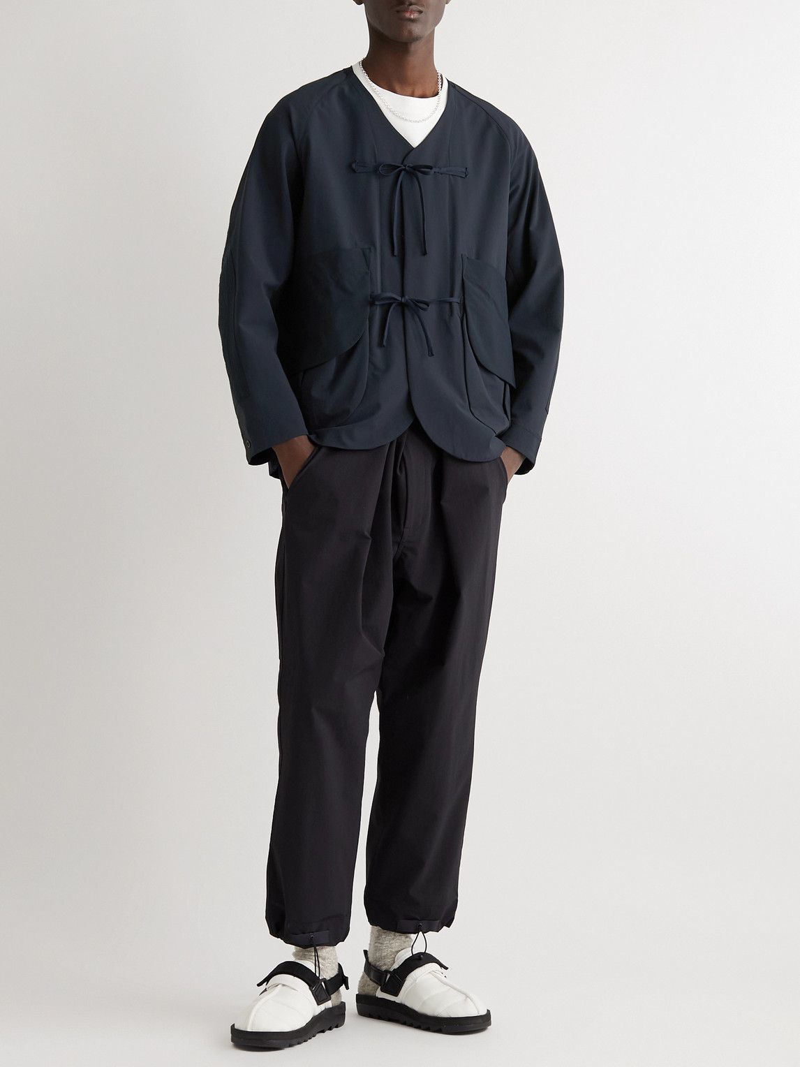 Norbit by Hiroshi Nozawa - Samue Stretch-Nylon Field Jacket - Blue