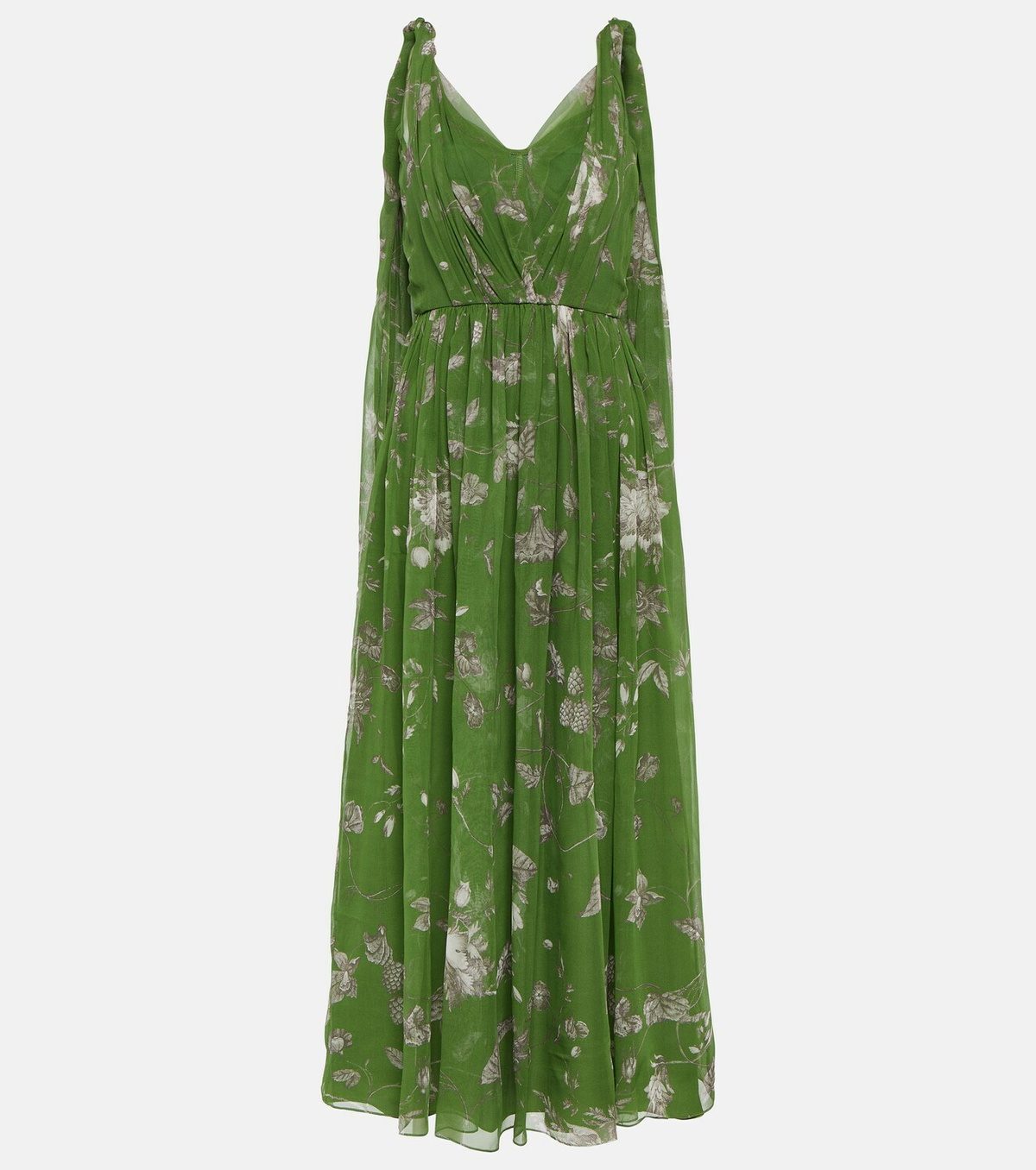 Erdem Floral caped silk maxi dress Erdem