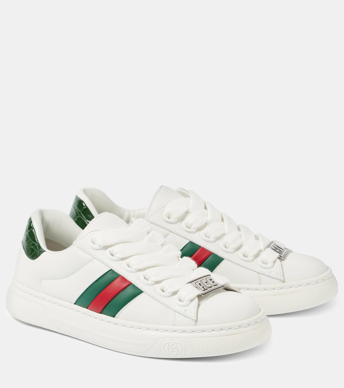 Gucci Ace Web Stripe leather sneakers Gucci