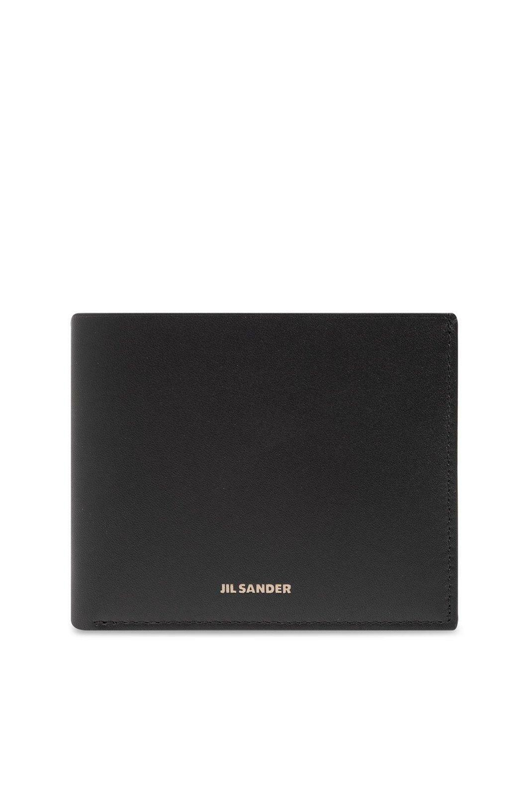 Jil Sander Logo Detailed Bi-fold Wallet Jil Sander