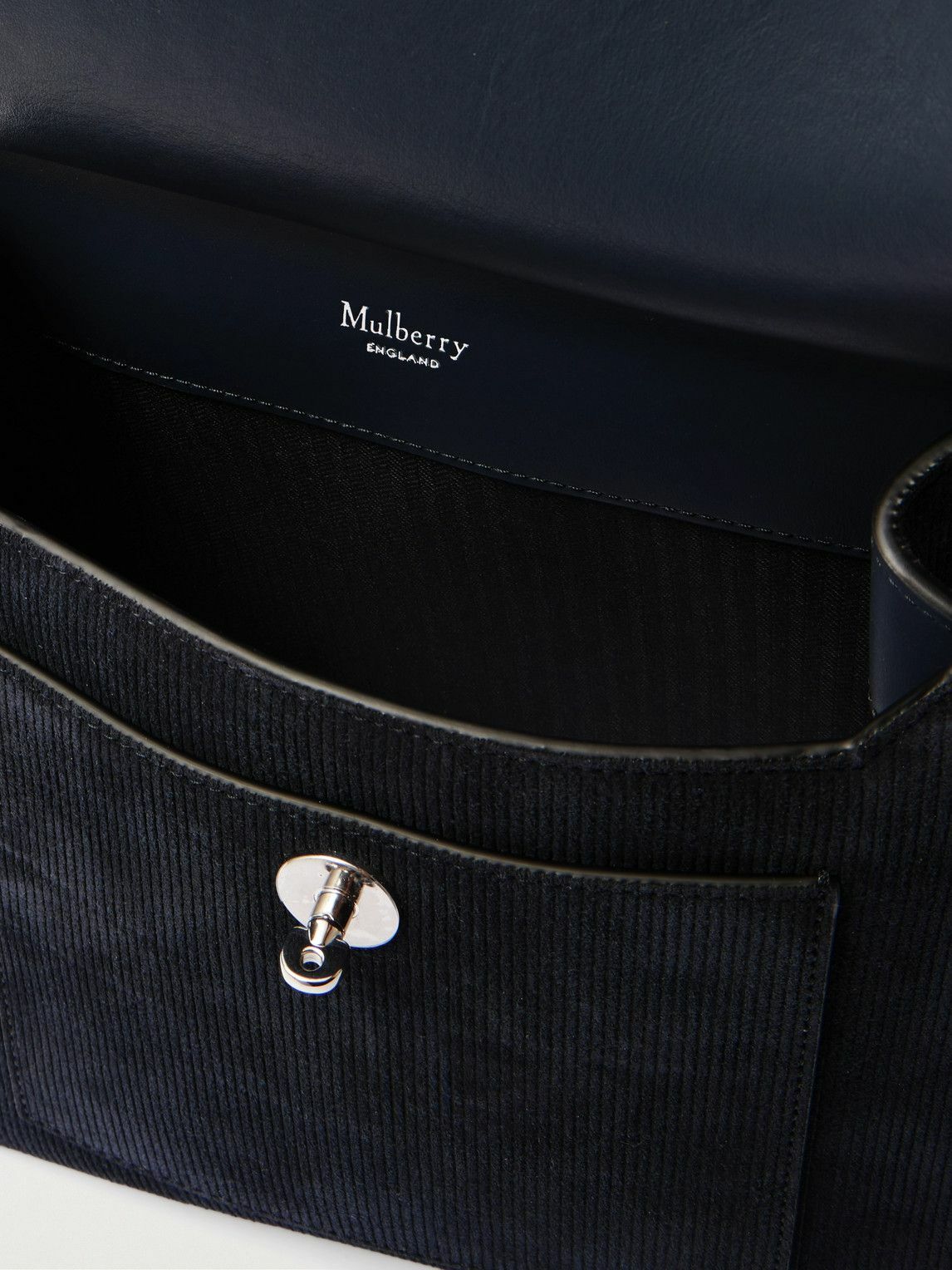 Mulberry - Antony Leather-Trimmed Corduroy-Suede Messenger Bag Mulberry