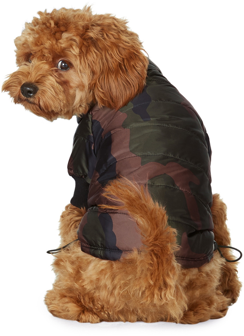 VIP SSENSE Exclusive Green Camo Puffer Jacket