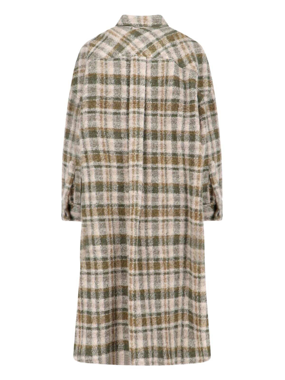 Marant Étoile Fontizi Check Midi Coat Isabel Marant Etoile