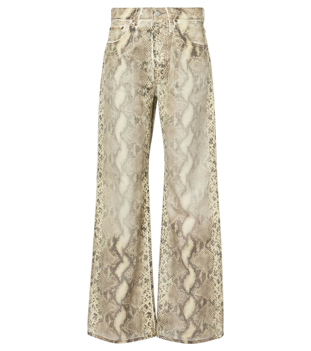 Acne Studios Snake-print mid-rise wide-leg jeans Acne Studios