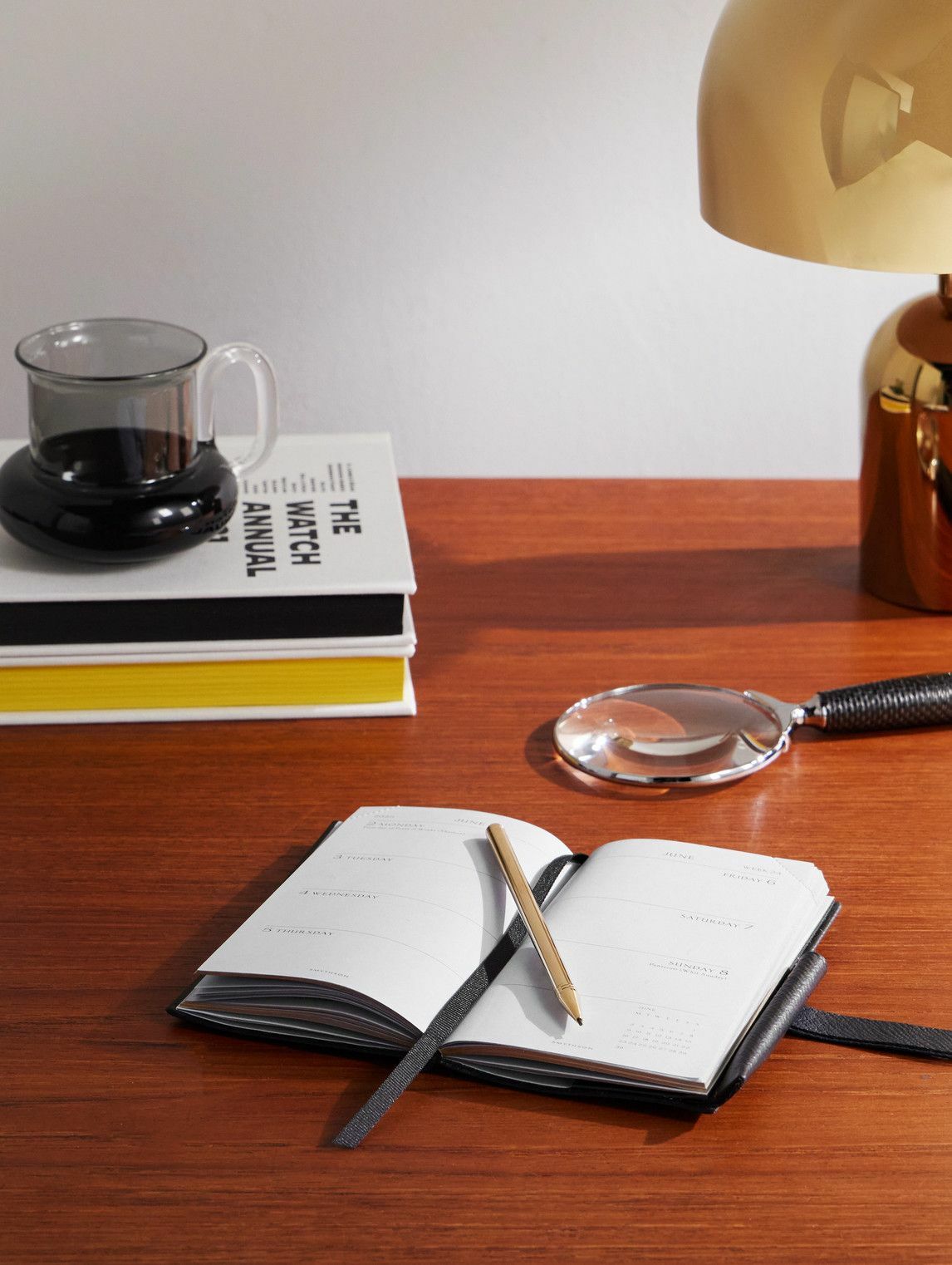 Smythson - Panama Cross-Grain Leather Diary Smythson