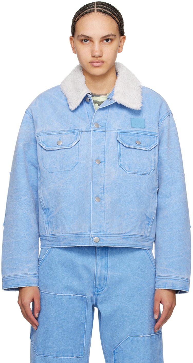 Acne Studios Blue Padded Jacket Acne Studios