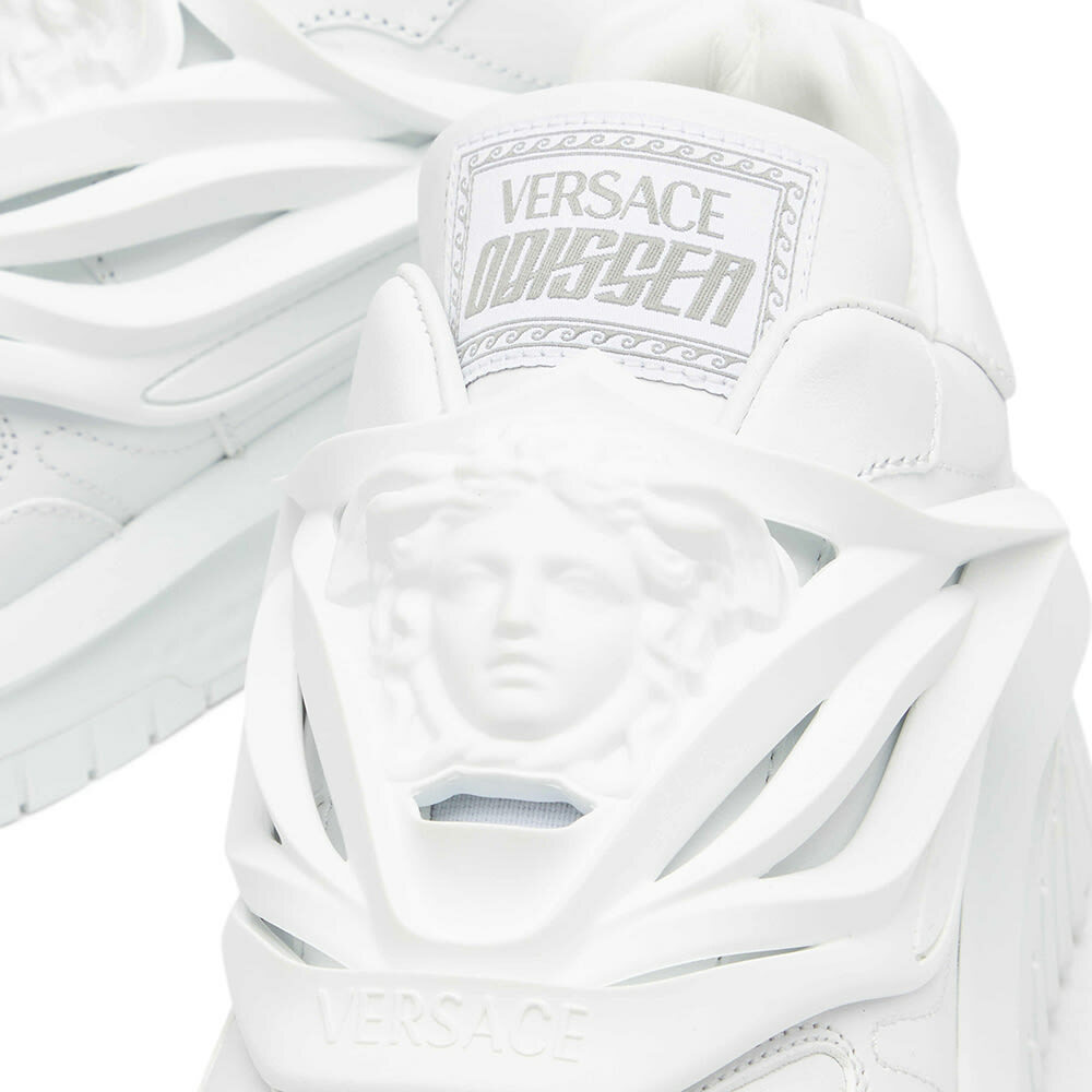 Versace Women's Medusa Head Sneakers in White Versace