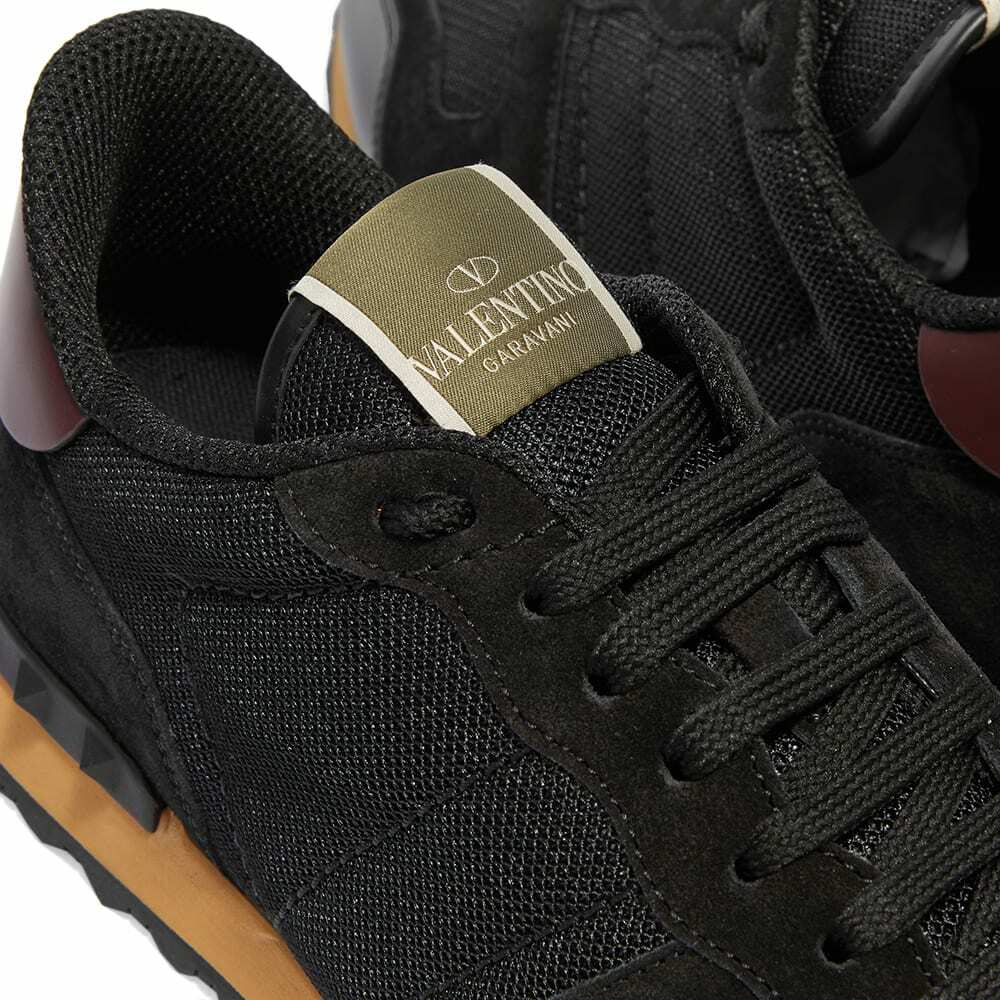 Valentino Men's Rockrunner Sneakers in Black/Rubin Valentino