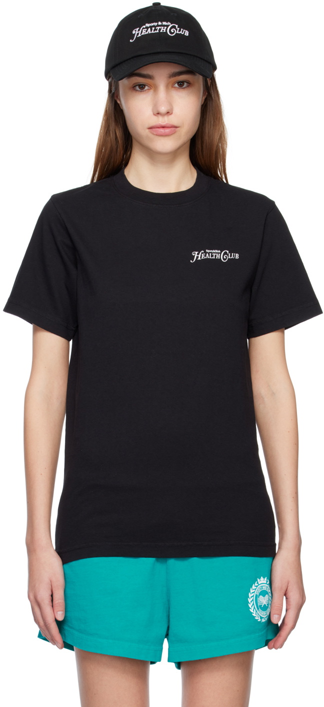 Sporty & Rich Black Rizzoli T-Shirt Sporty & Rich