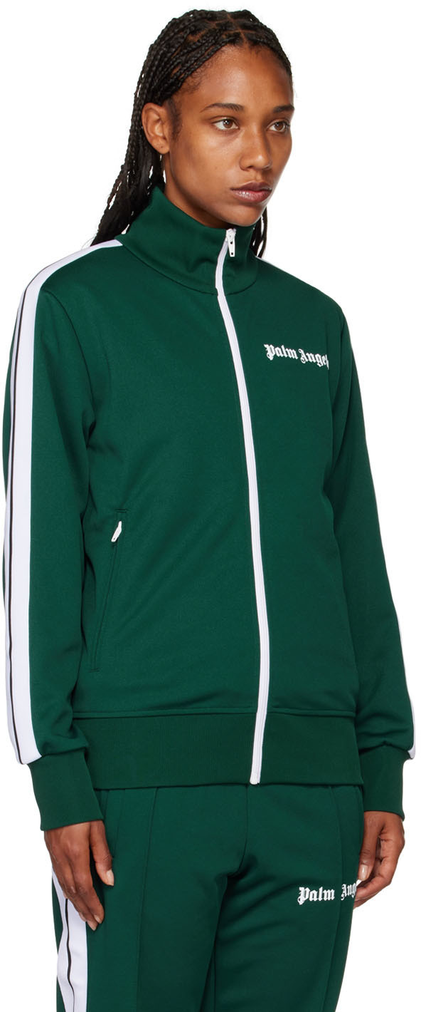 Palm Angels Green Classic Jacket Palm Angels