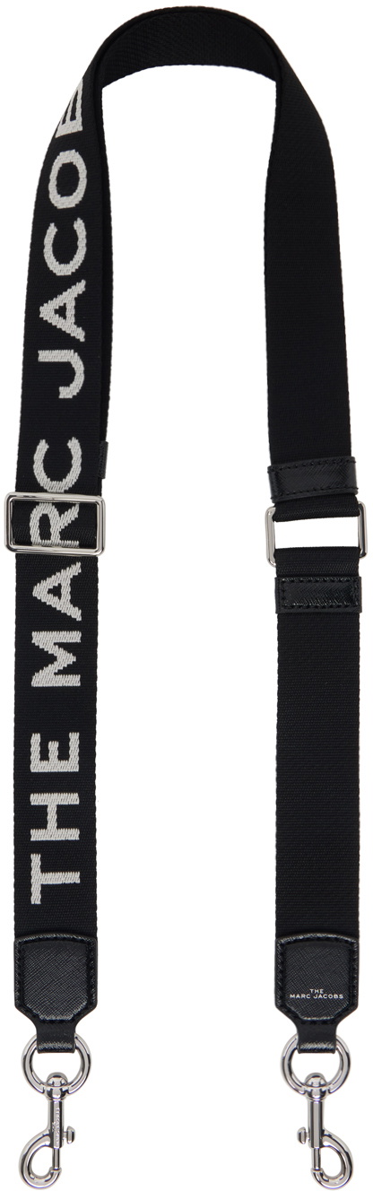 Marc Jacobs Black 'The Logo Webbing Strap Slim' Shoulder Strap Marc Jacobs