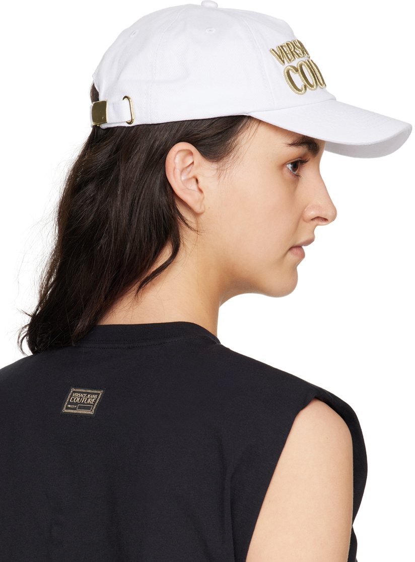 Versace Jeans Couture White Logo Cap Versace