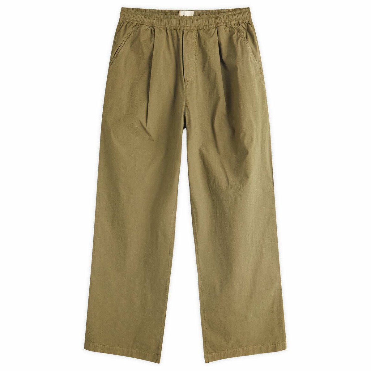 Folk Men's Drawcord Loose Trousers in Sage Folk