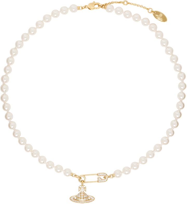 Vivienne Westwood Off-White Lucrece Pearl Necklace Vivienne Westwood