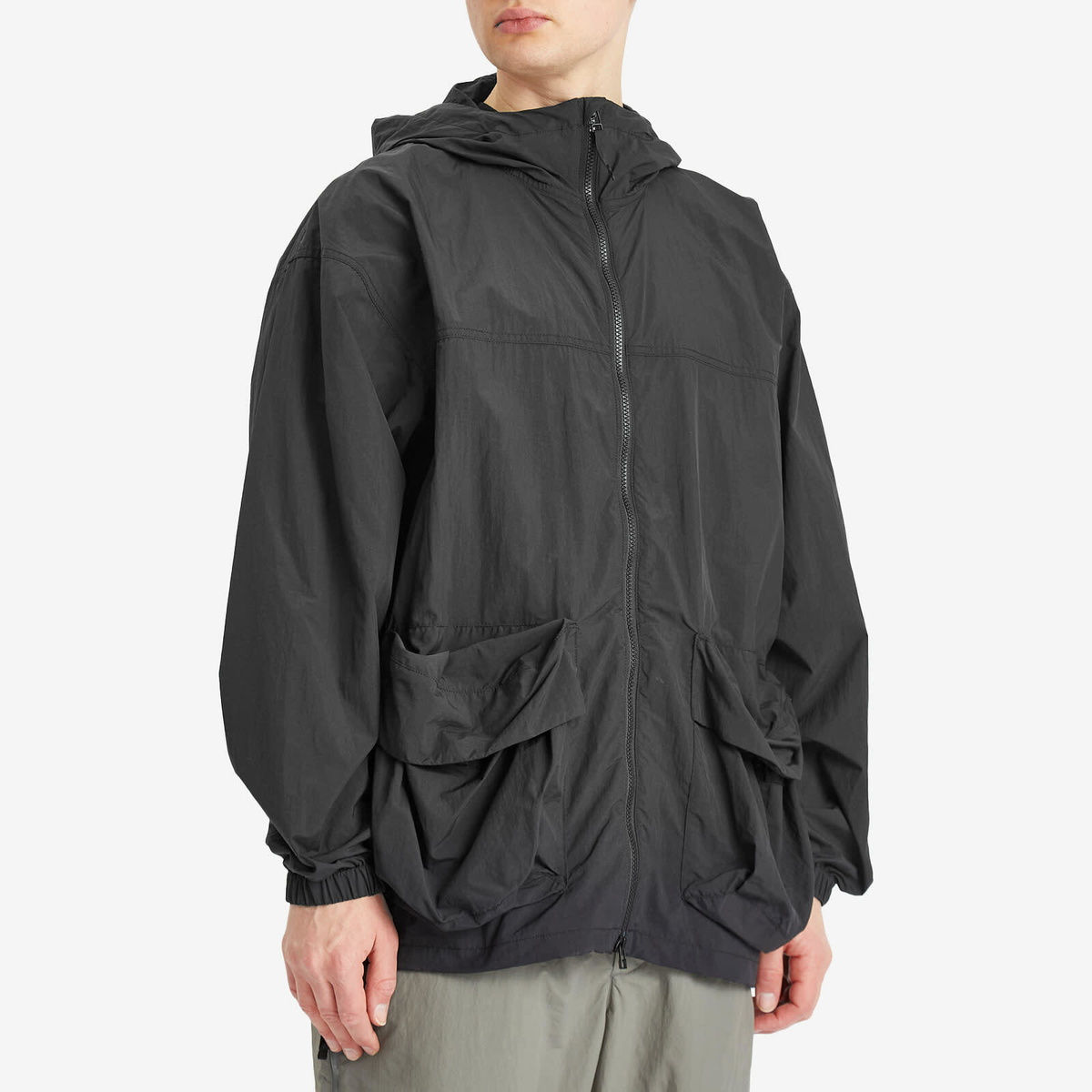 Snow Peak Men's Nylon Tussah Jacket in Black Snow Peak