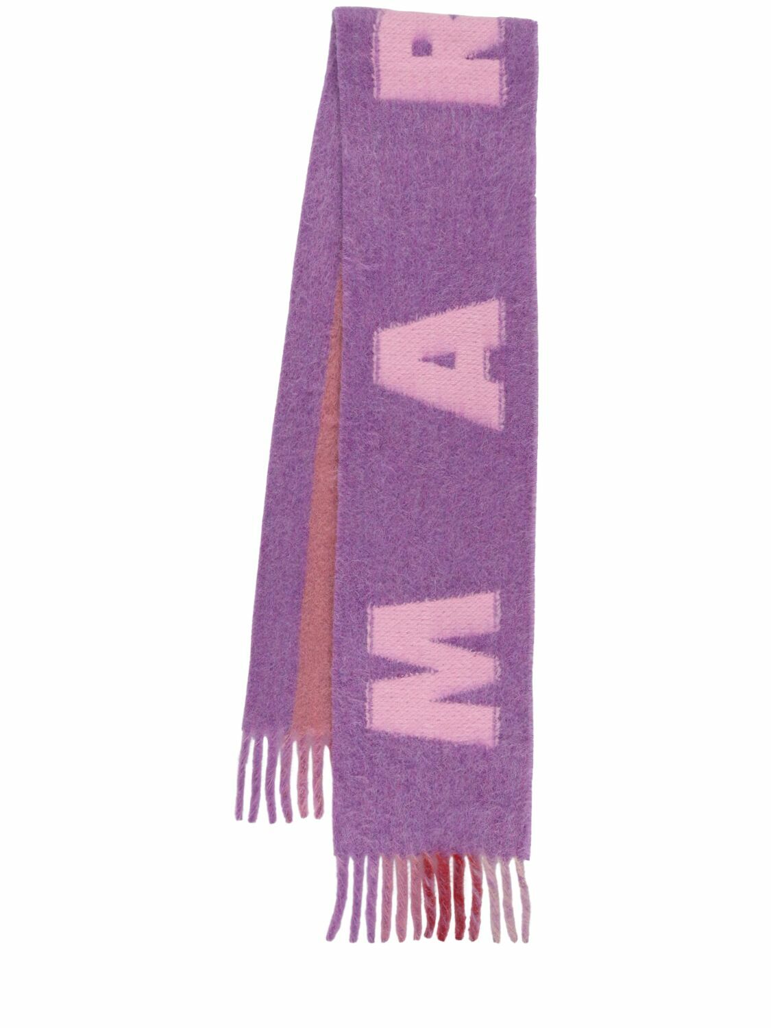 MARNI Wool Blend Logo Scarf Marni