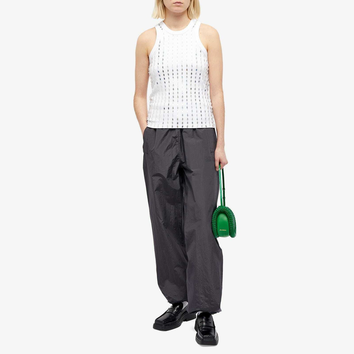 JW Anderson Women's Crystal Bumper Bag in Bright Green JW Anderson