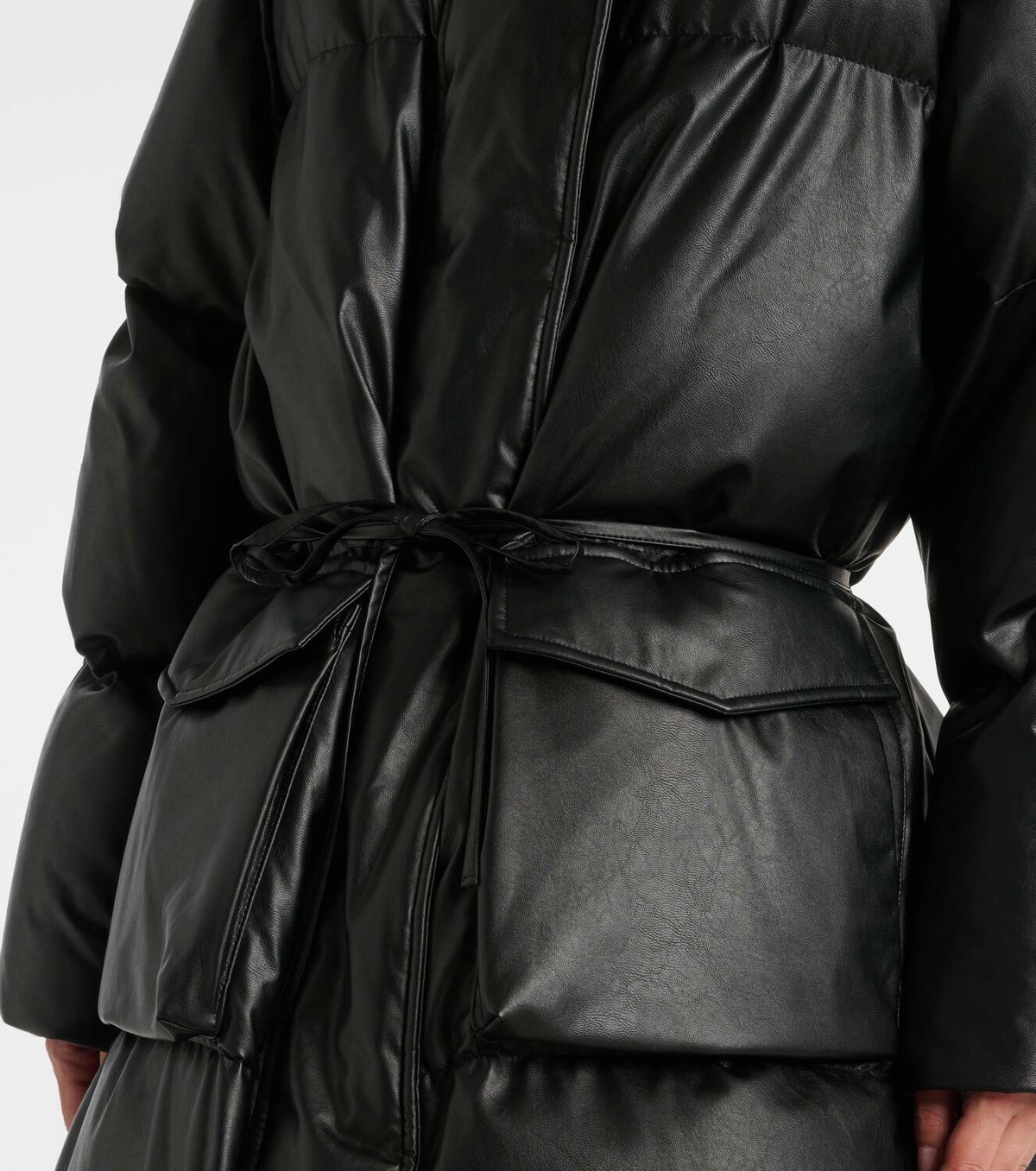 MM6 Maison Margiela Faux leather puffer coat MM6 Maison Margiela