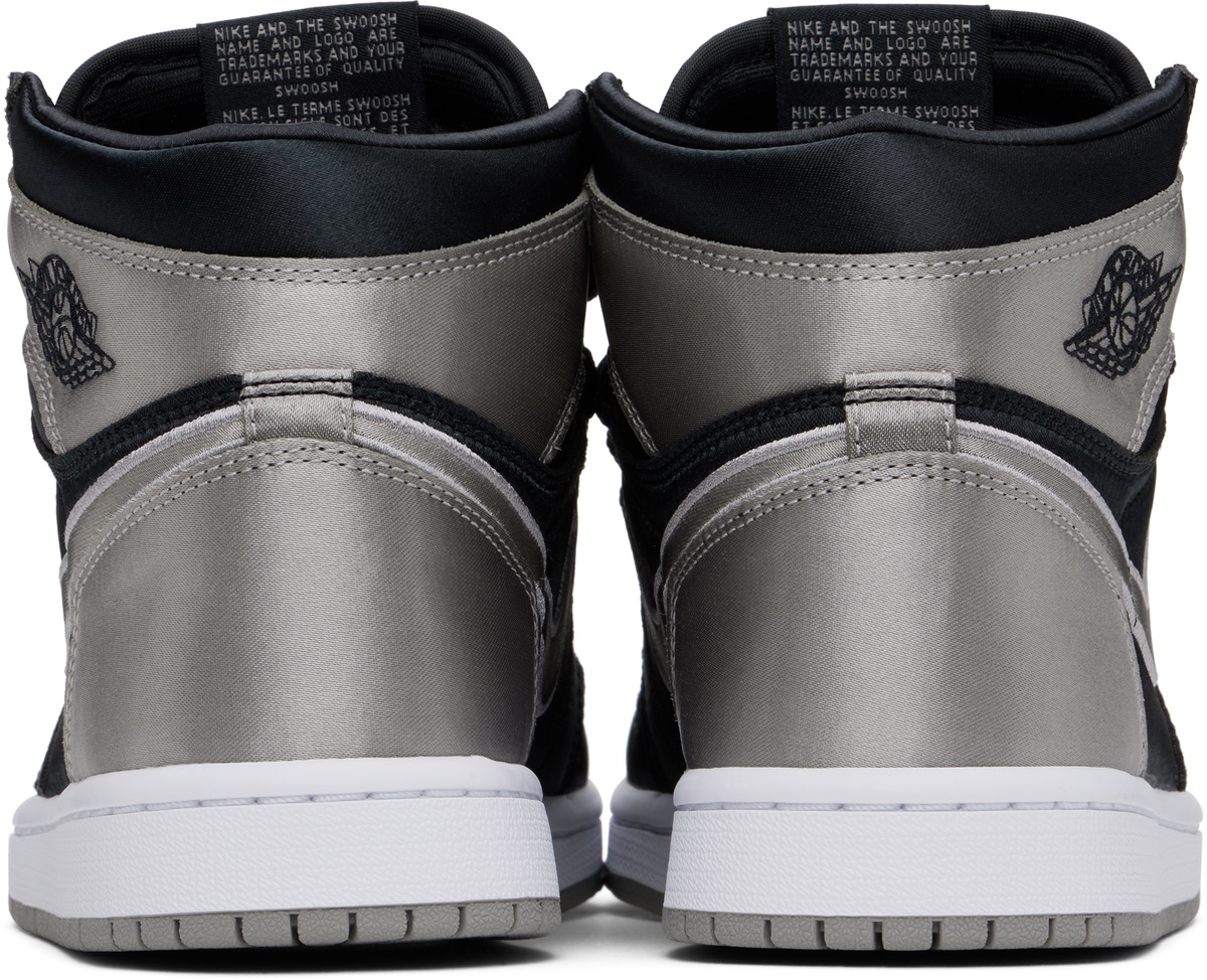 Nike Jordan Black & Silver Air Jordan 1 High OG Sneakers Nike Jordan Brand