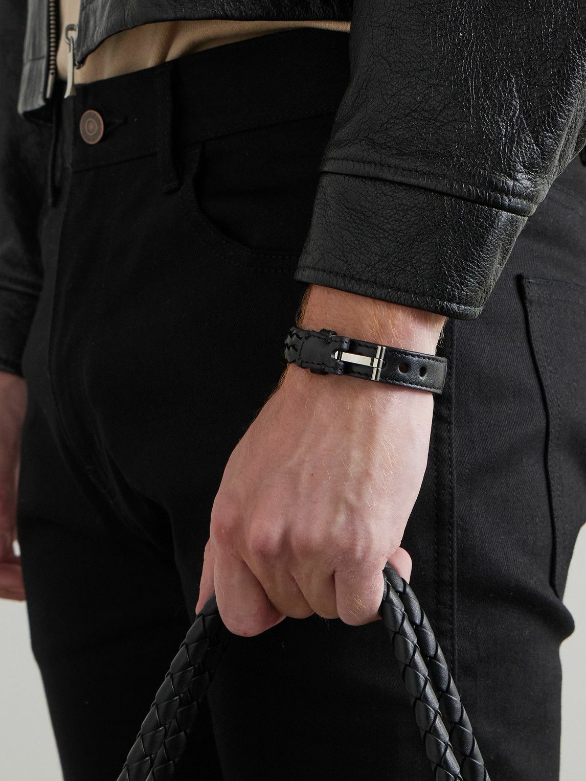 TOM FORD - Woven Leather Bracelet TOM FORD