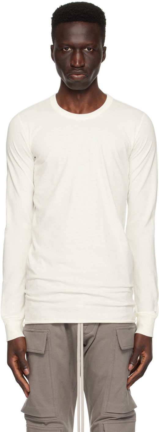 Rick Owens Off-White Basic Long Sleeve T-Shirt Rick Owens