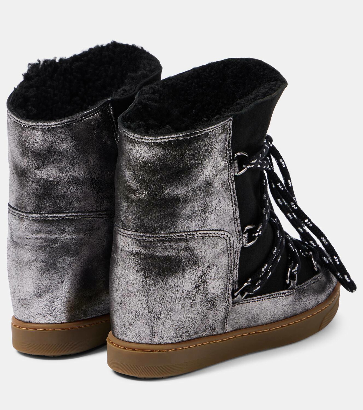 Isabel Marant Nowles shearling-lined leather snow boots Isabel Marant
