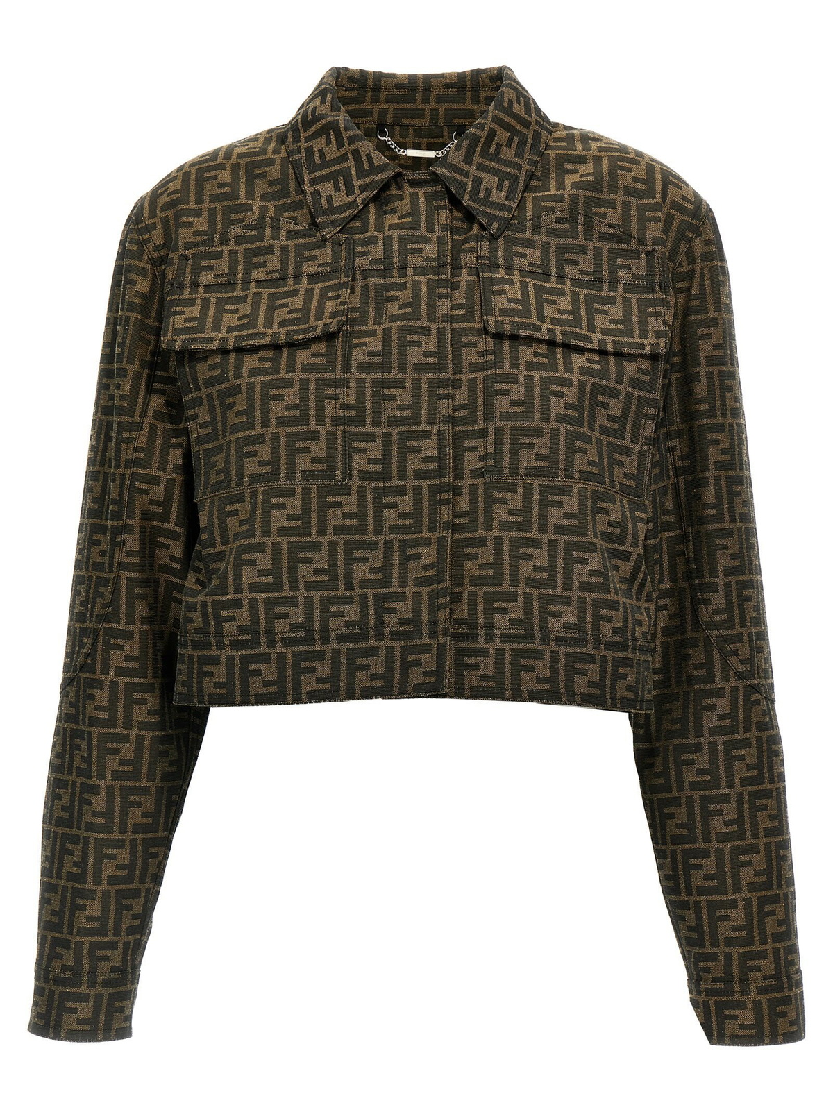 Fendi Ff Canvas Jacket Fendi
