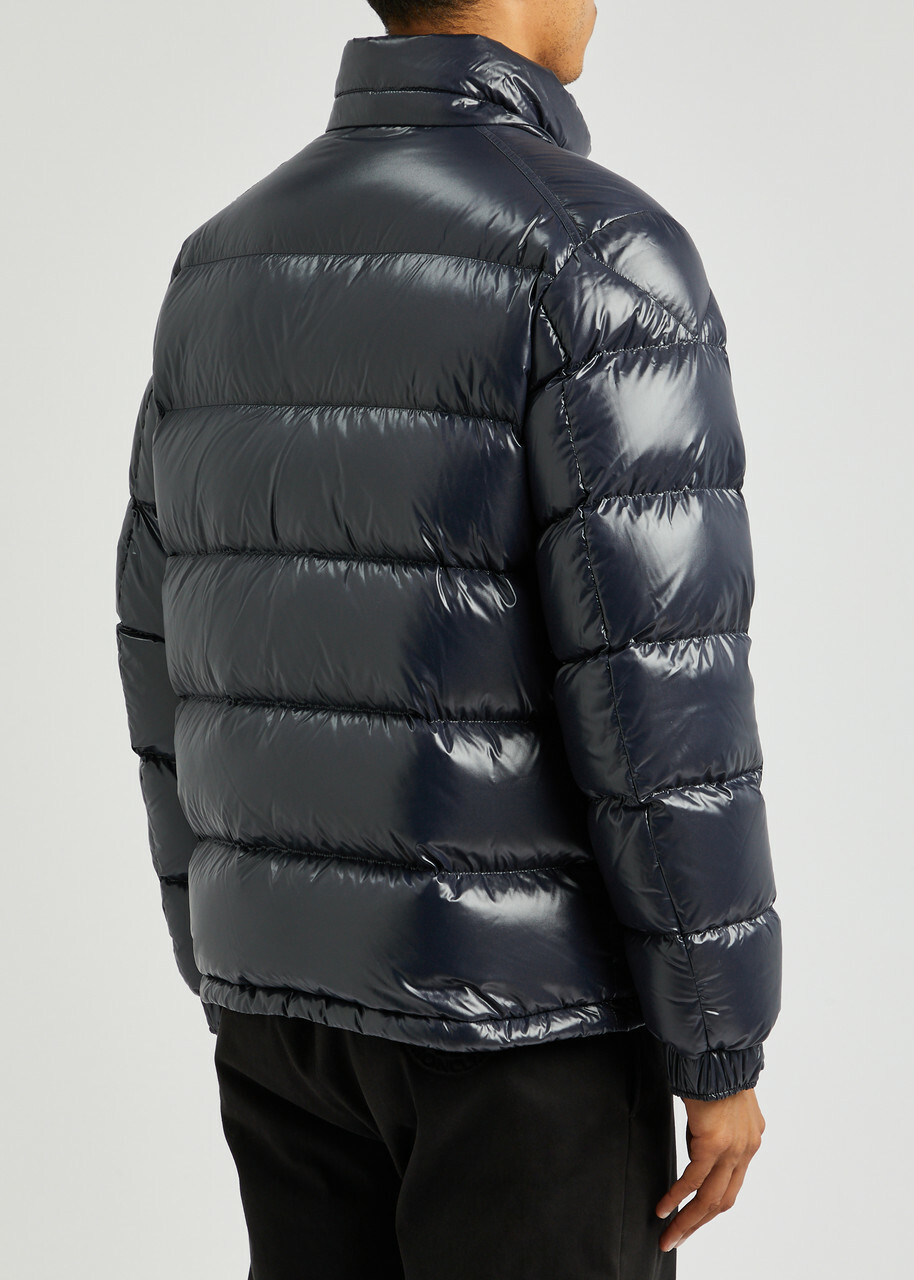 Moncler Maya Black Quilted Shell Jacket Navy Moncler