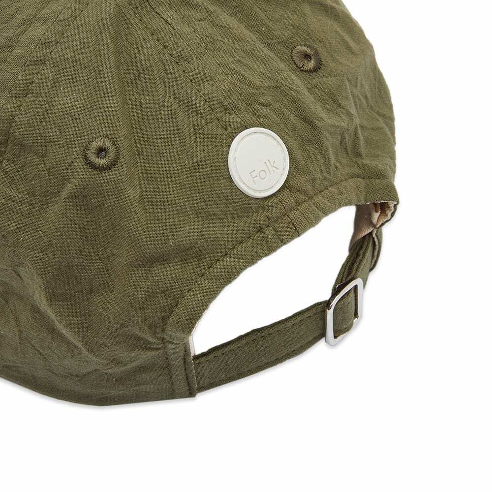Folk Men's 6 Panel Cap in Olive Folk