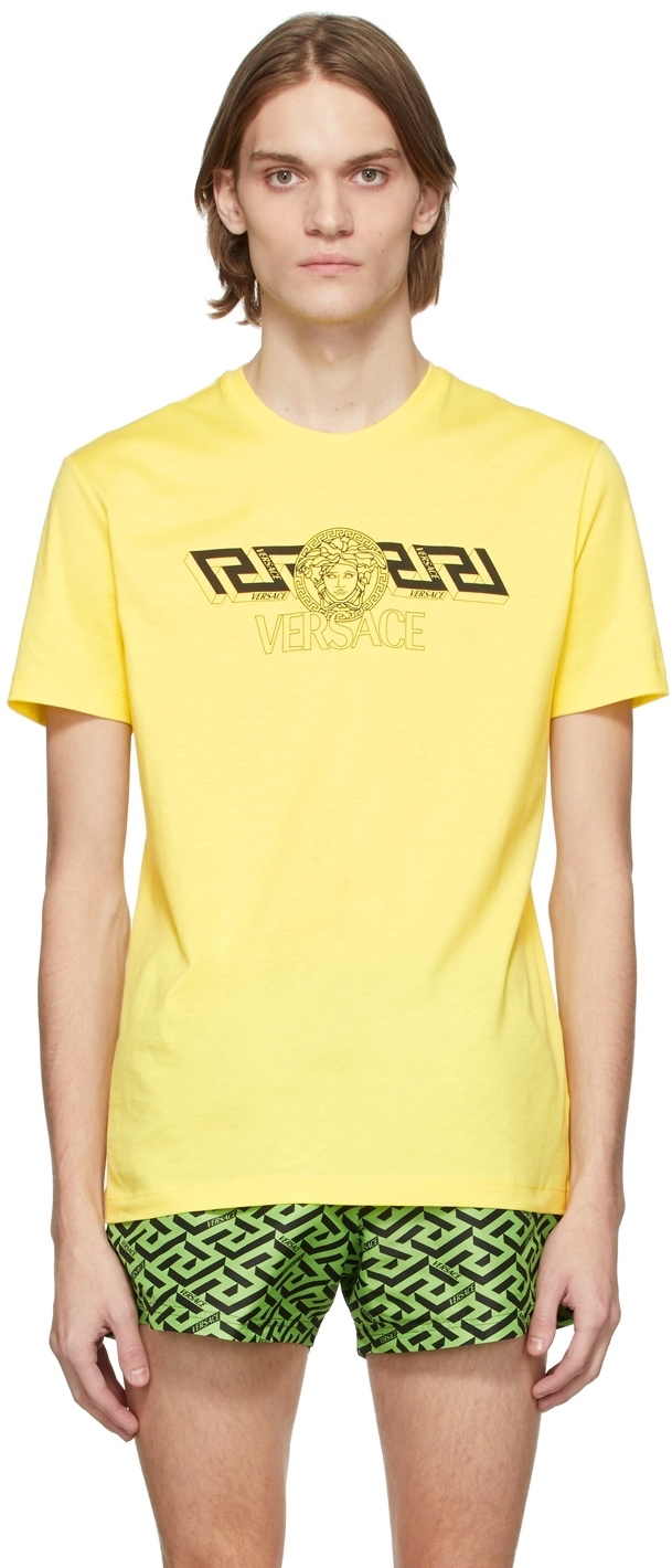 Versace Yellow Greca Medusa T-Shirt Versace