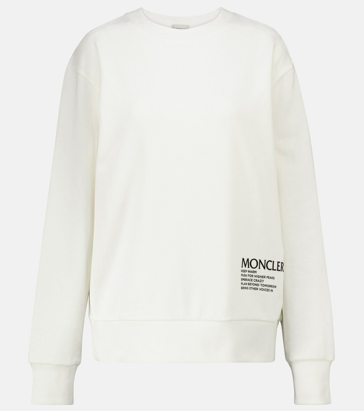 Moncler - Cotton-blend sweatshirt Moncler